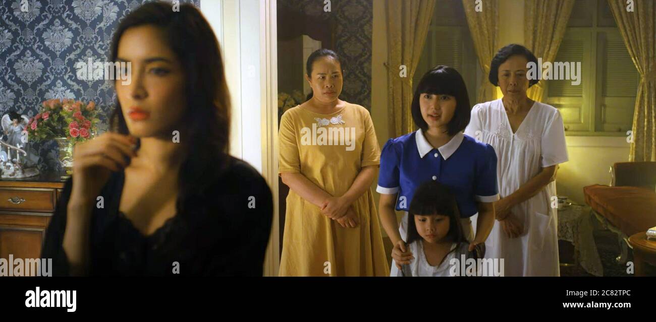 THE MAID, far left: Savika Chaiyadej; maid uniform: Ploy Sornarin, girl ...