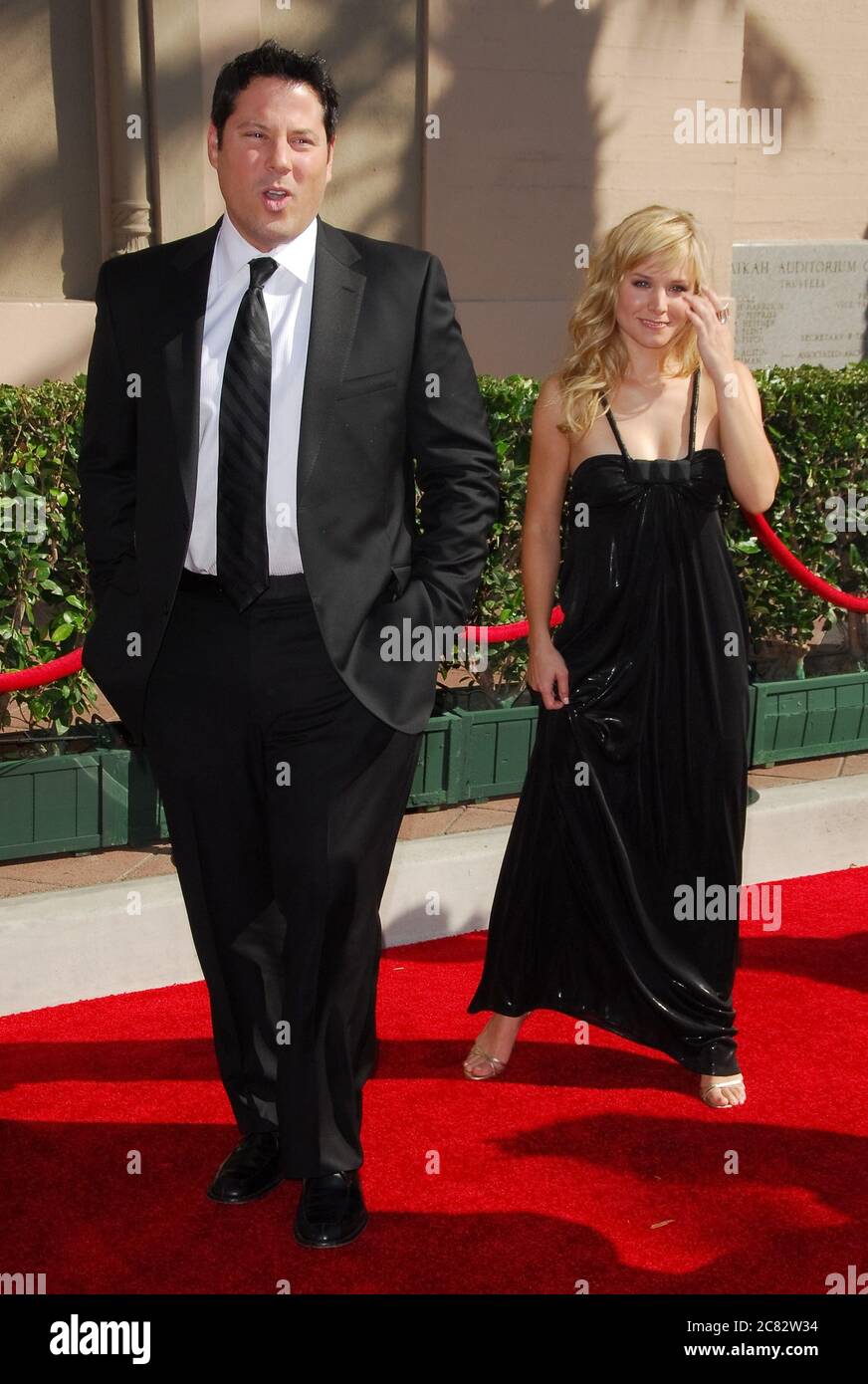 Greg Grunberg and Kristen Bell at the 59th Annual Primetime Creative ...