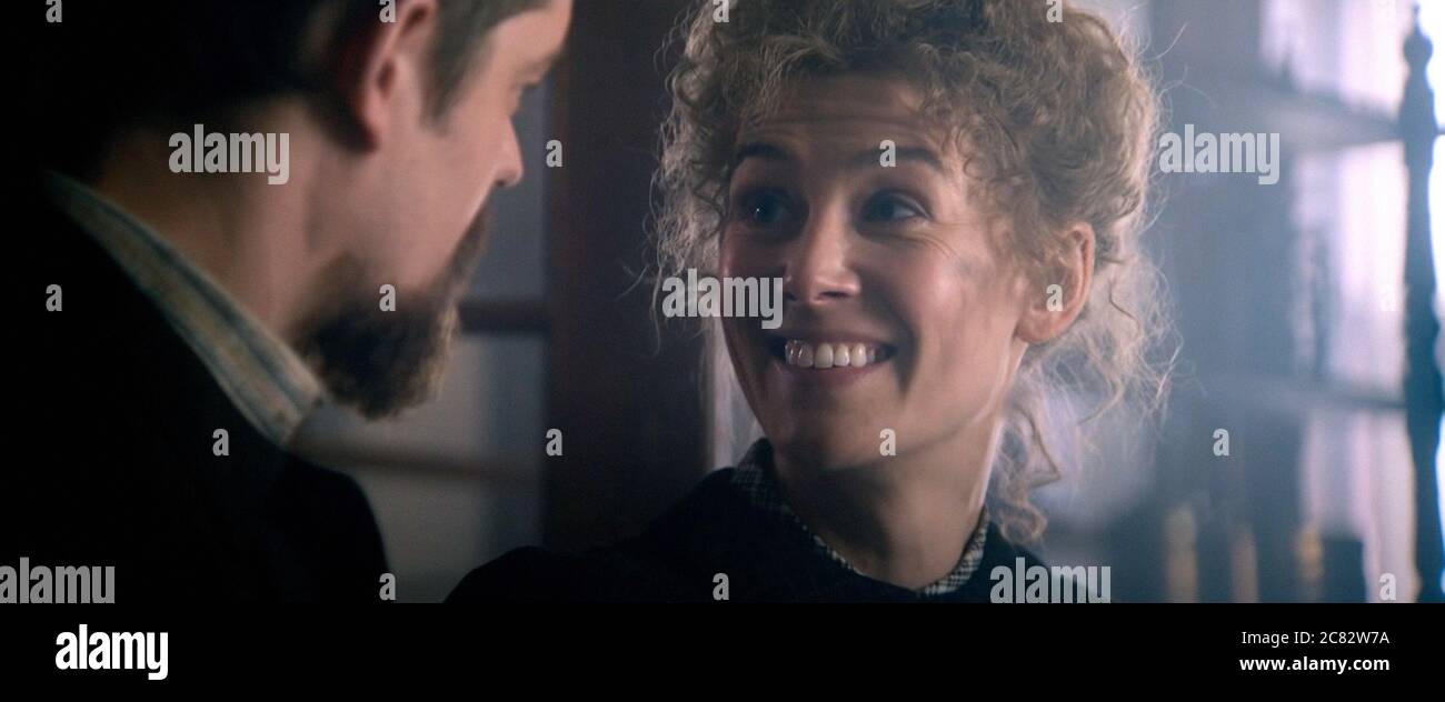 RADIOACTIVE, from left: Sam Riley as Pierre Curie, Rosamund Pike as ...