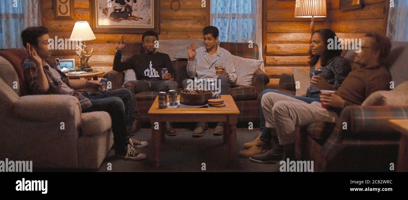 USELESS HUMANS, from left: Josh Zuckerman, Luke Youngblood, Rushi Kota ...