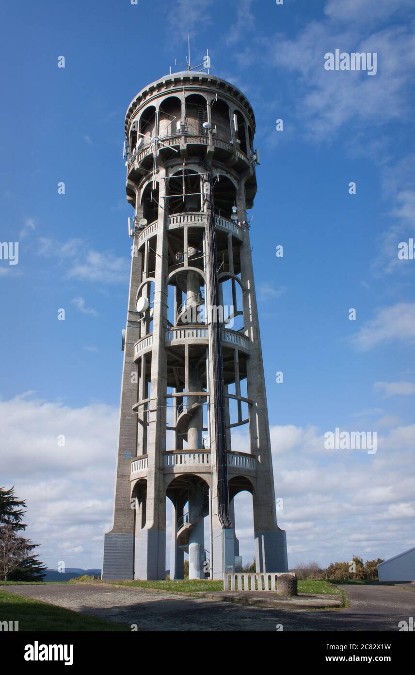 Bastia Hill Water Tower, Wanganui, New Zealand Stock Photo - Alamy