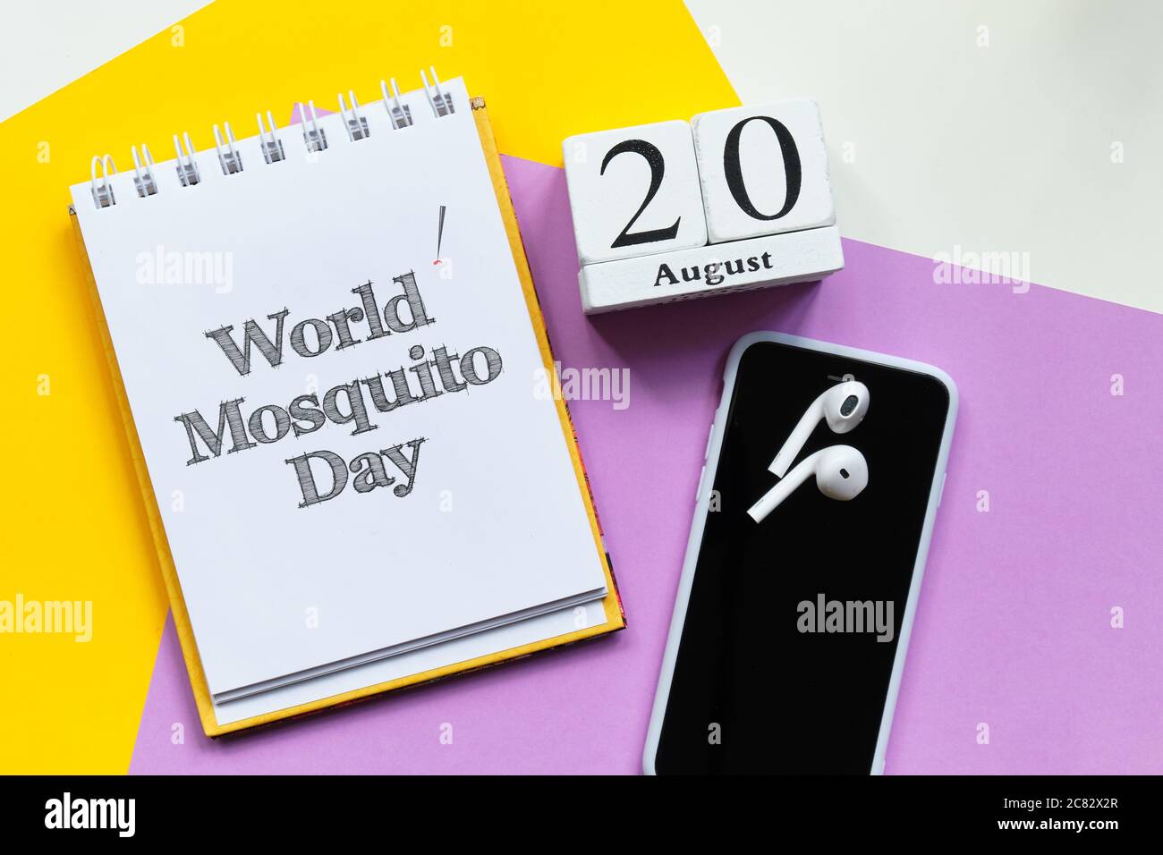 20th august - World Mosquito Day. Twentieth day month calendar concept ...