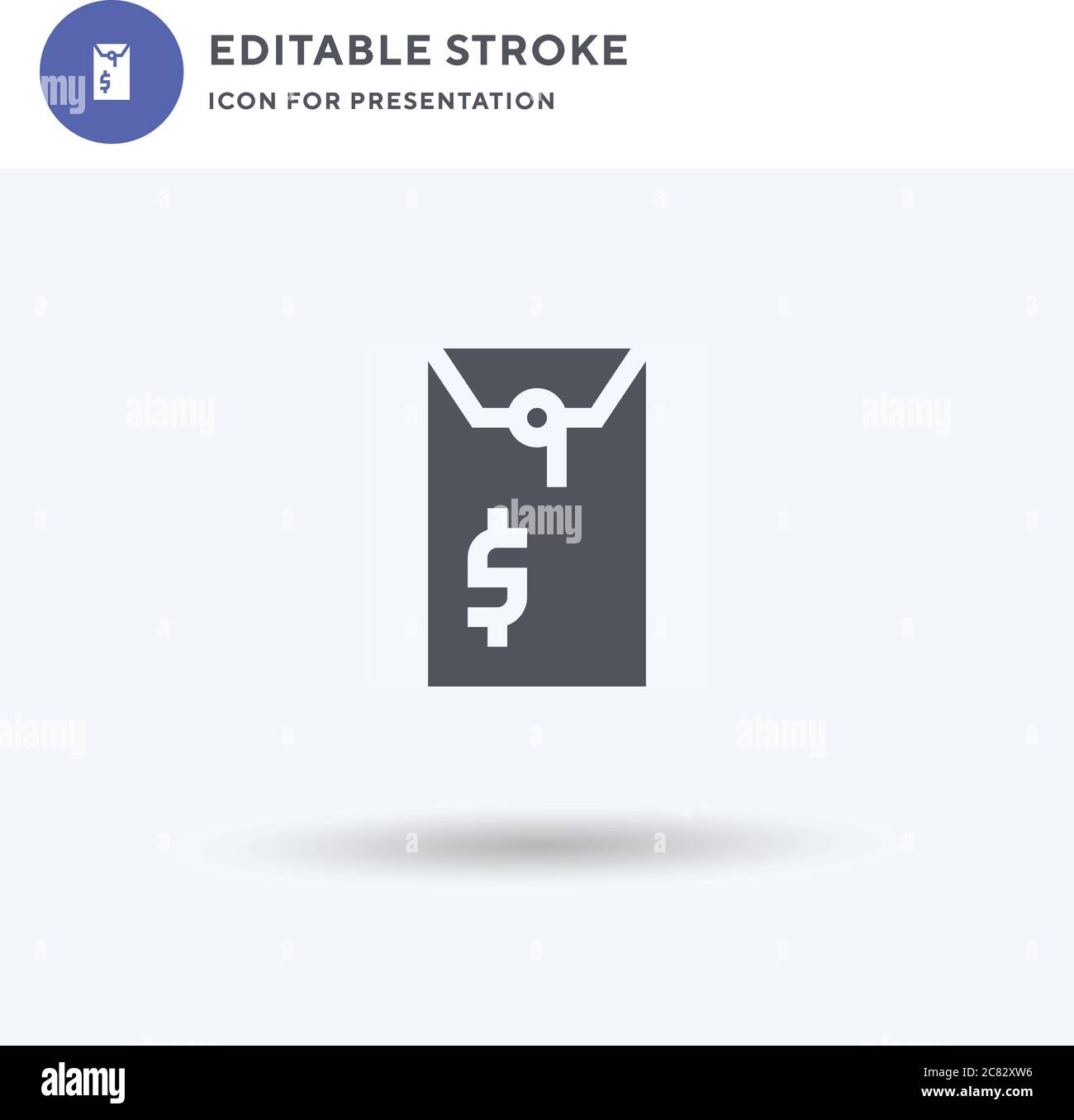 Dossier icon vector, filled flat sign, solid pictogram isolated on ...