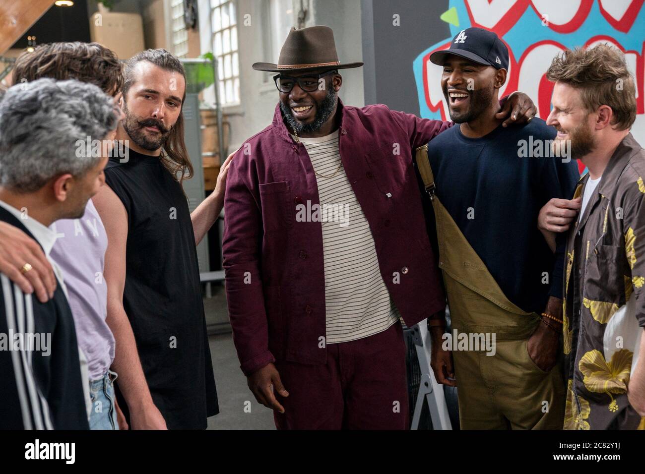 QUEER EYE, from left: Tan France (back to camera), Antoni Porowski ...