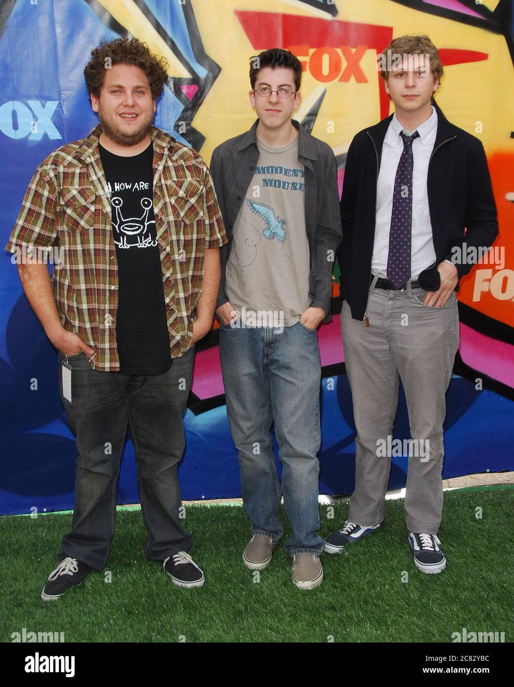 "Superbad" Cast - Jonah Hill, Christopher Mintz-Plasse and Michael Cera ...