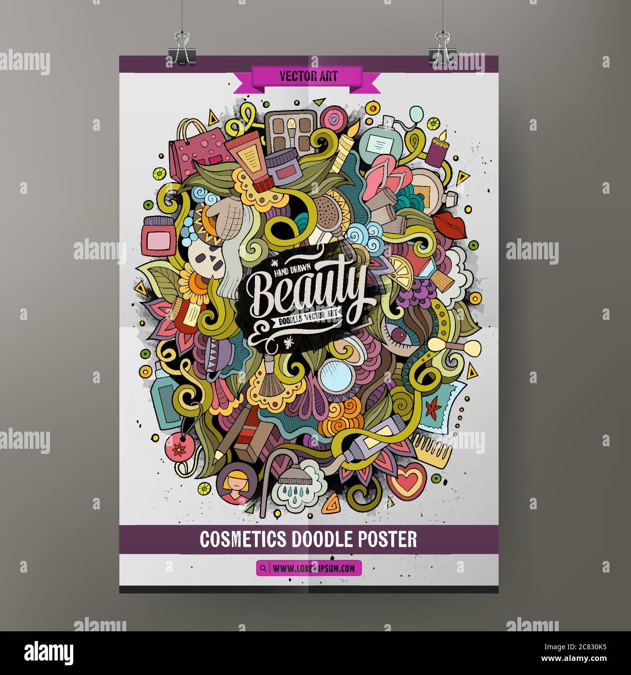 Cosmetic accessories body hand Stock Vector Images - Alamy