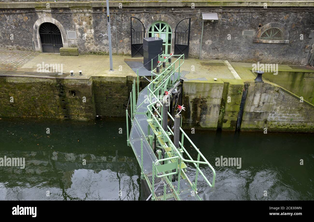 Double staircase lock hi-res stock photography and images - Alamy