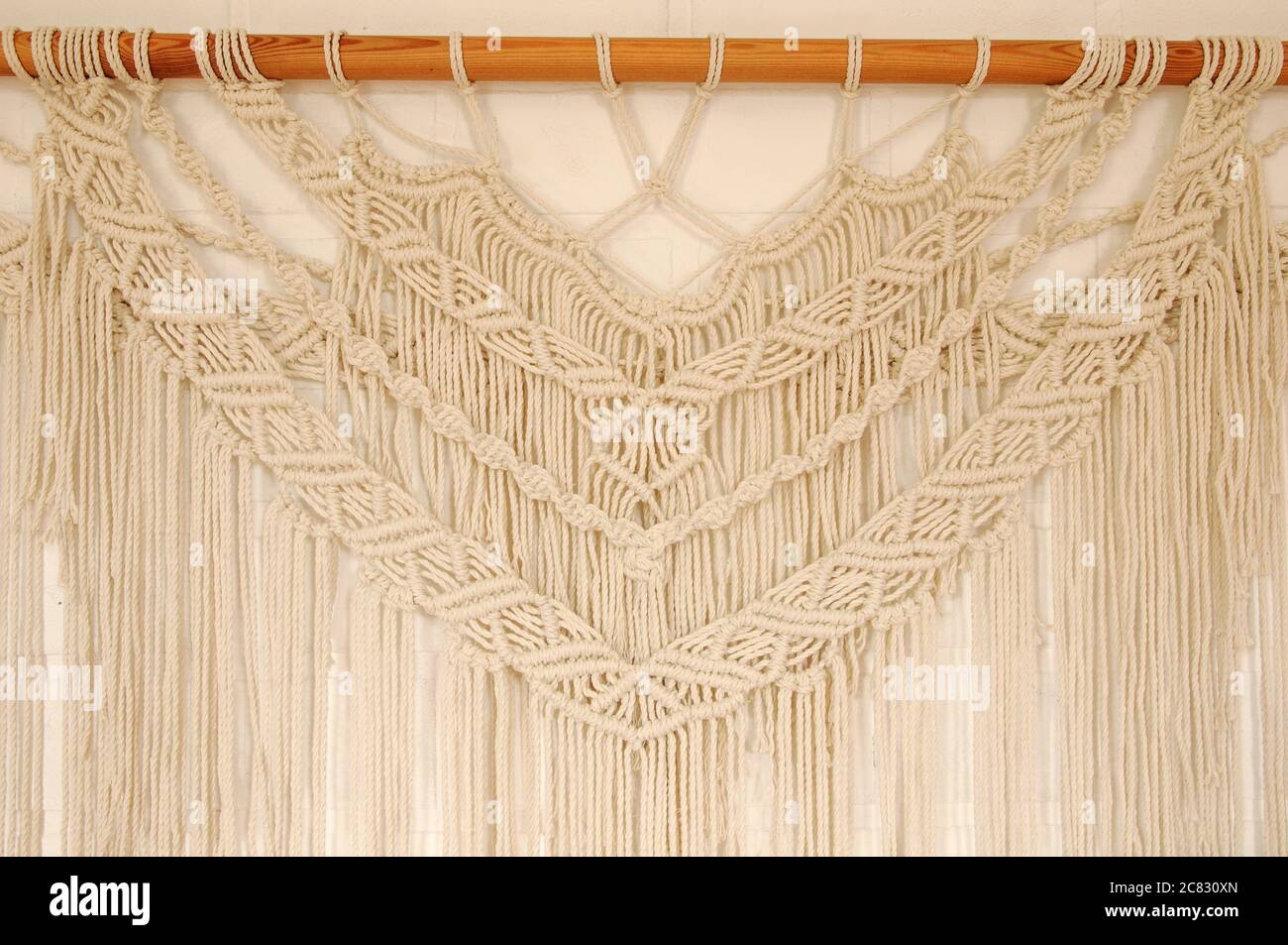 Macrame pattern. A minimal, stylish, trendy concept with a beautiful ...