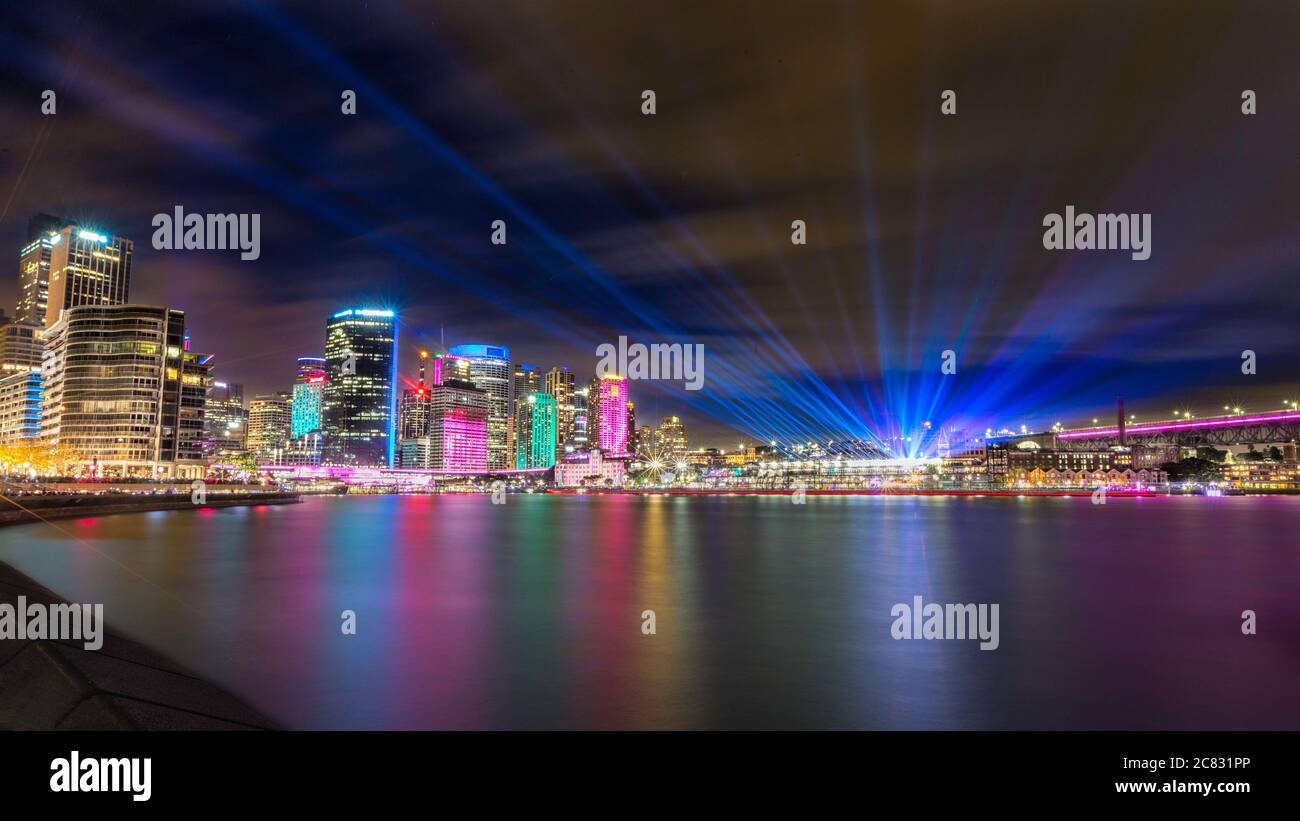 Vivid Sydney - colours and lights Stock Photo - Alamy