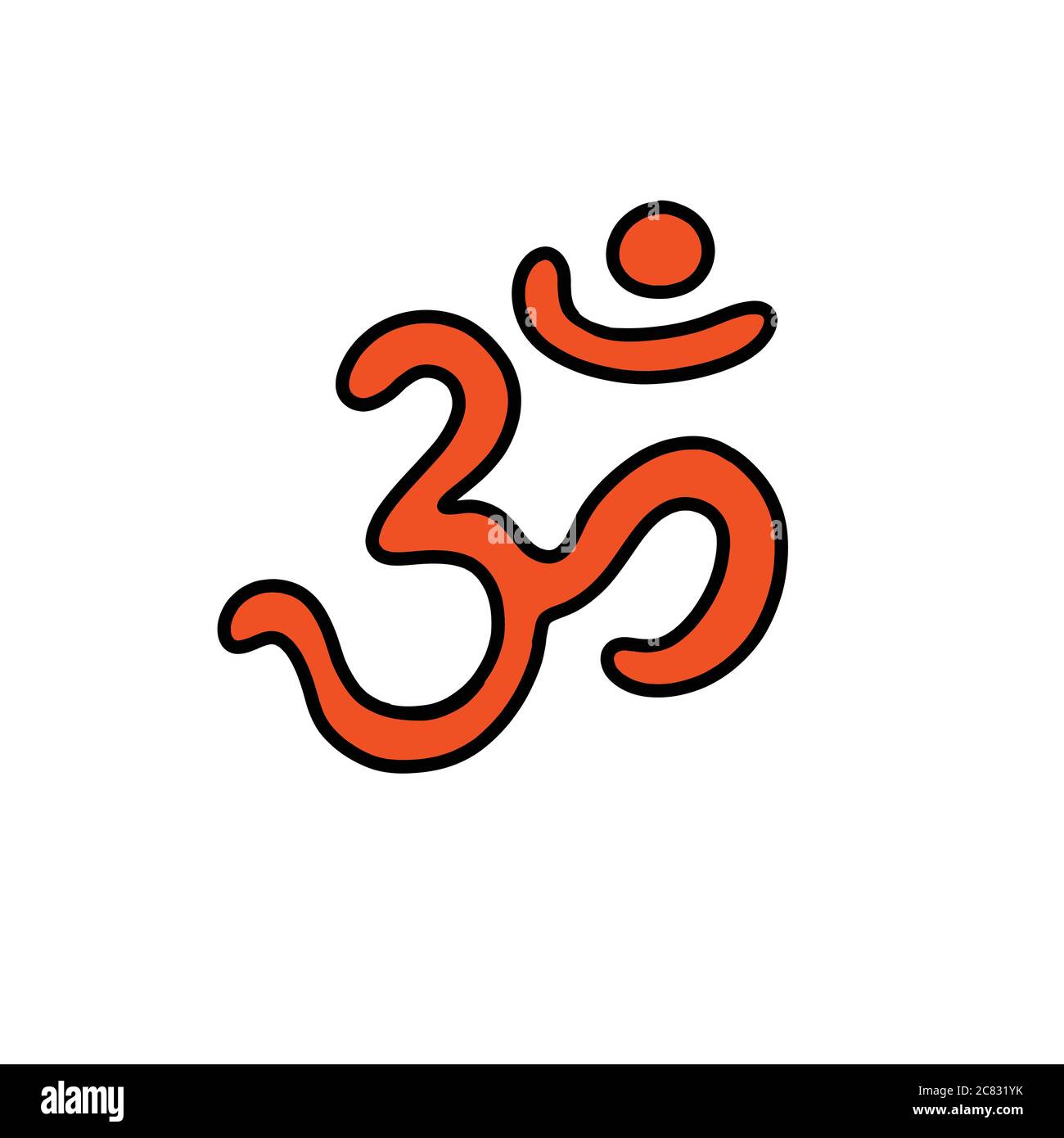 om sign doodle icon, vector illustration Stock Vector Image & Art - Alamy