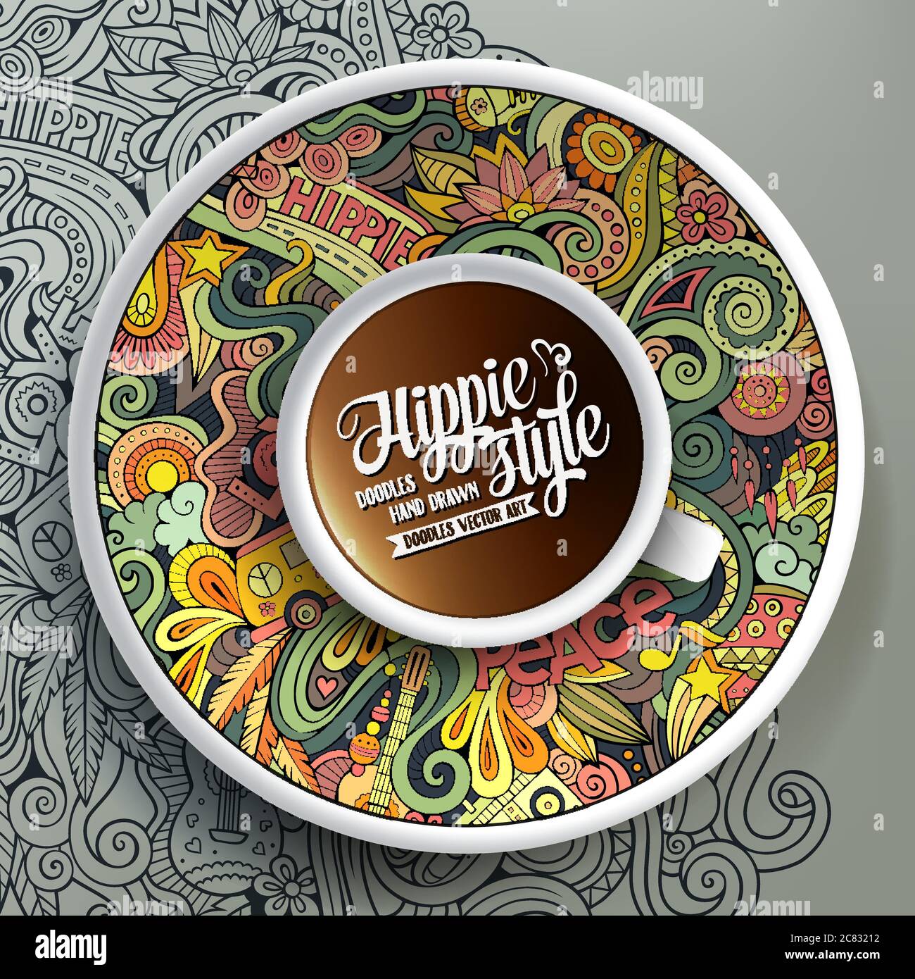 1960s cup of tea Stock Vector Images - Alamy