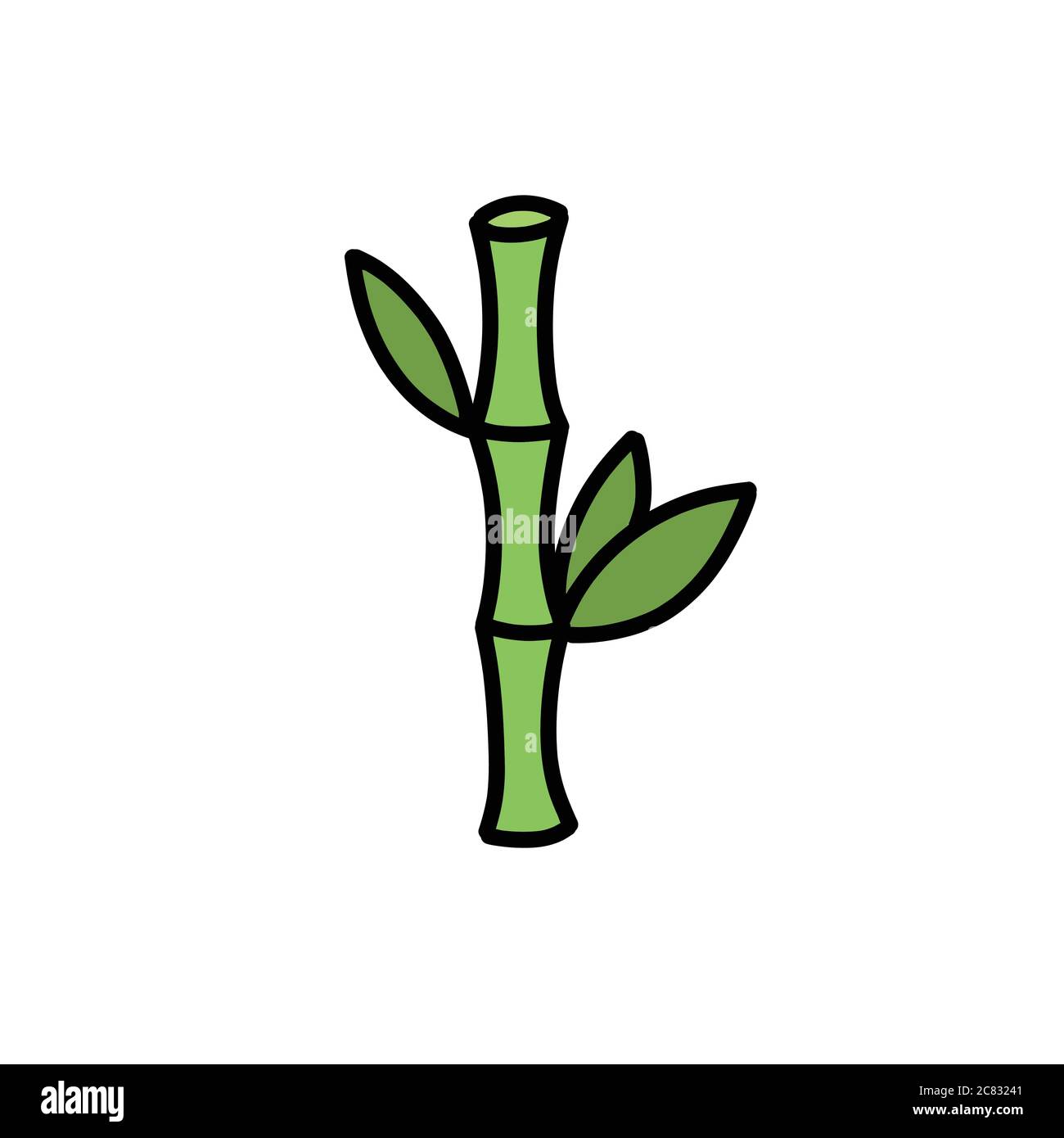 bamboo doodle icon, vector illustration Stock Vector Image & Art - Alamy