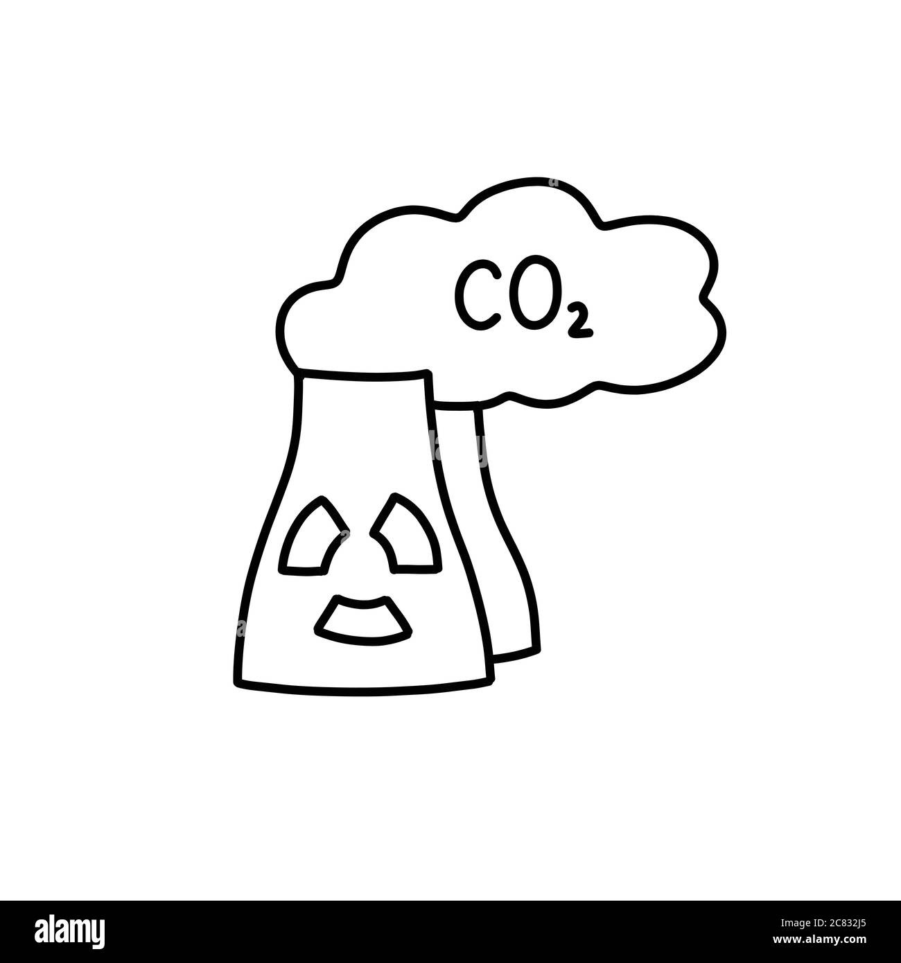 factory doodle icon, vector illustration Stock Vector Image & Art - Alamy