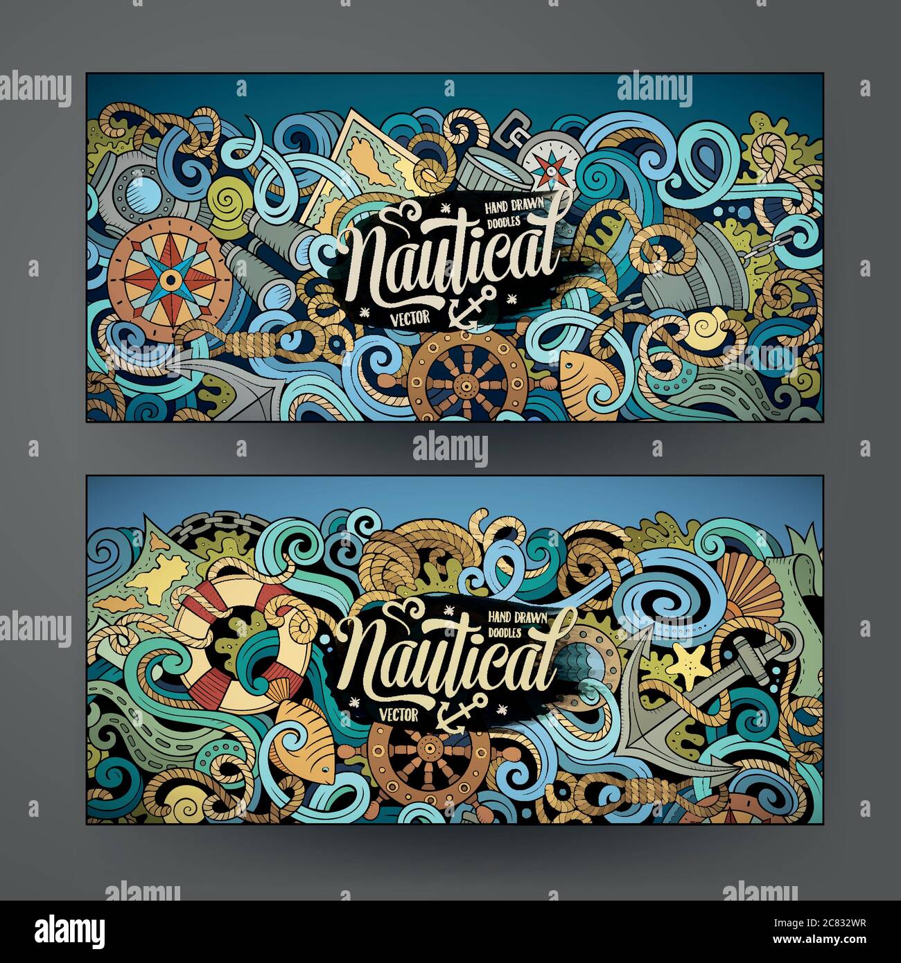 Horizontal banner with ropes hi-res stock photography and images - Alamy