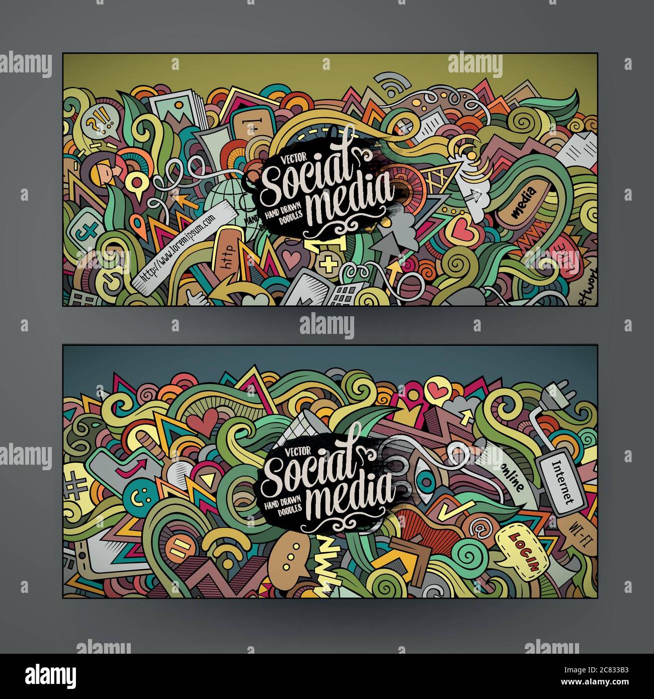 Horizontal banners internet web Stock Vector Images - Alamy