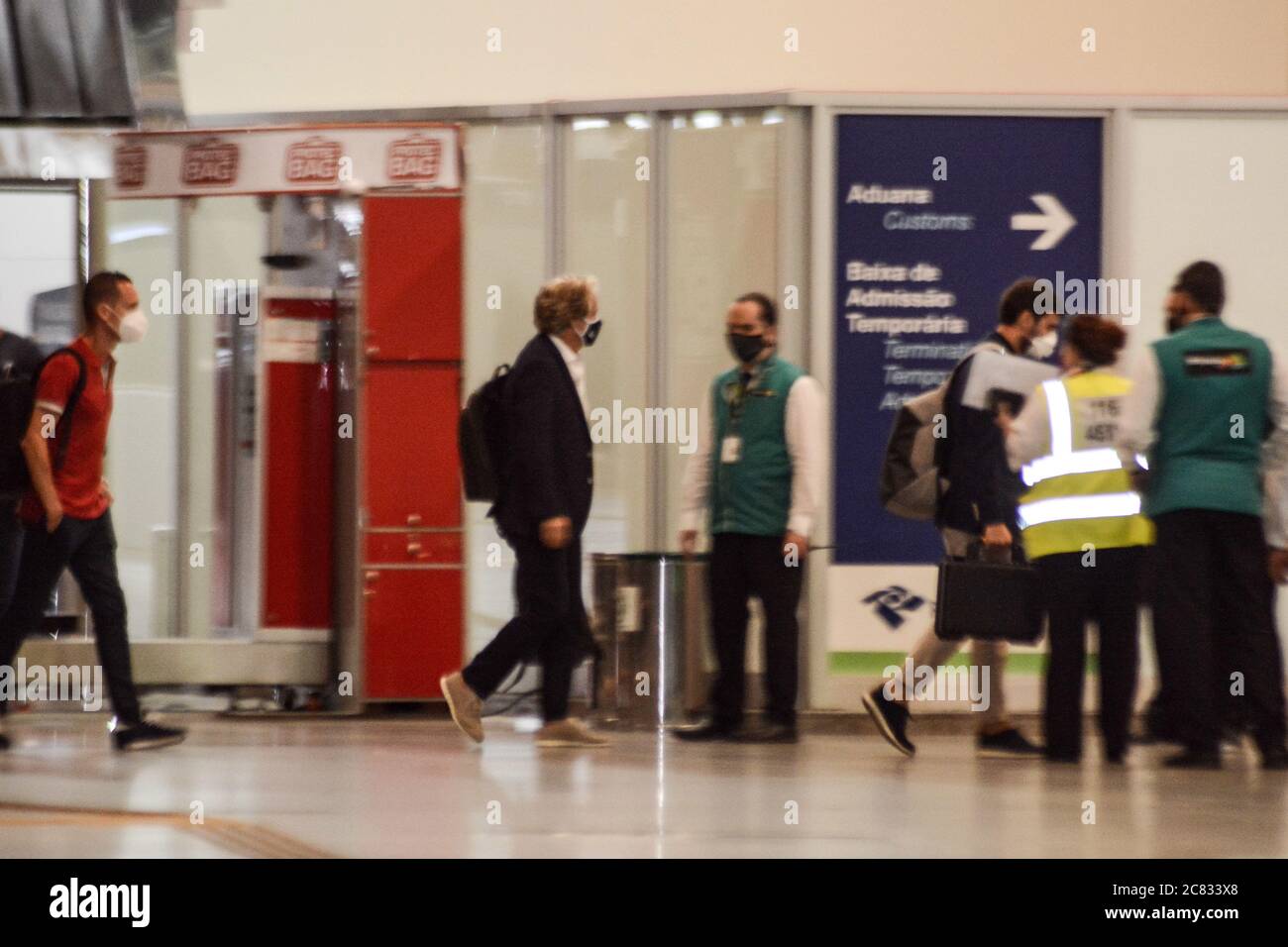 Rio De Janeiro, Brazil. 20th July, 2020. Coach Jorge Jesus and his ...