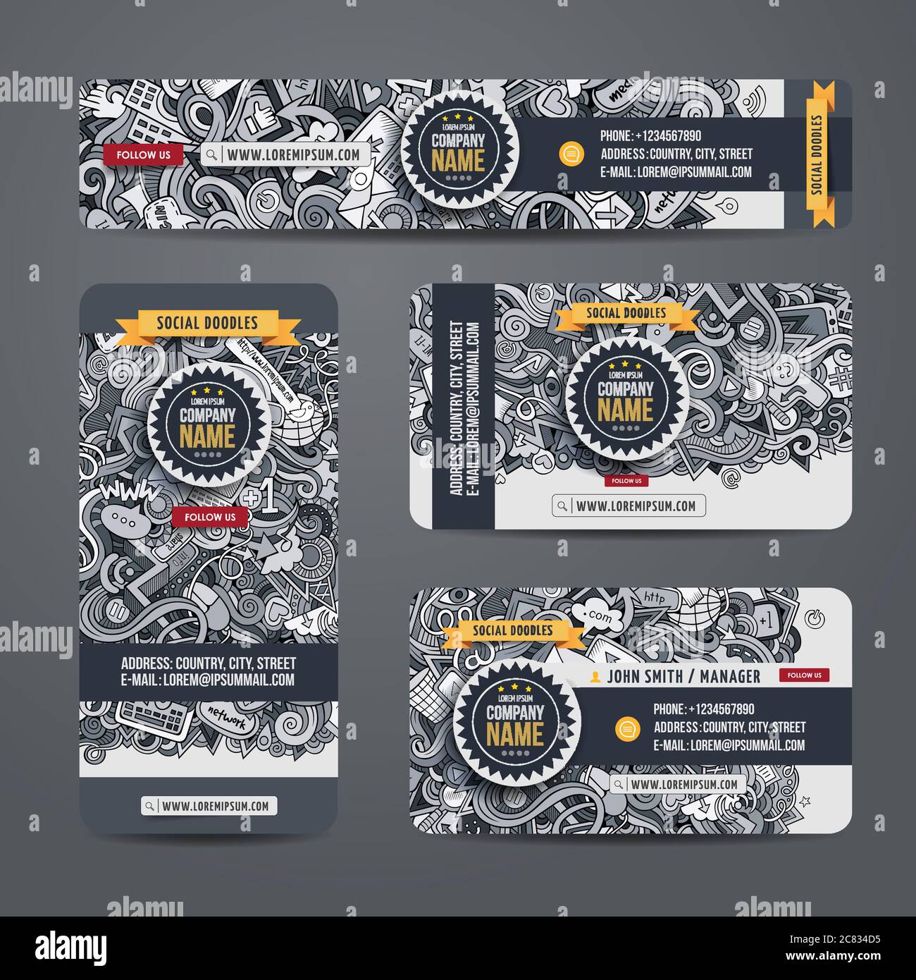 Corporate Identity vector templates Stock Vector Image & Art - Alamy