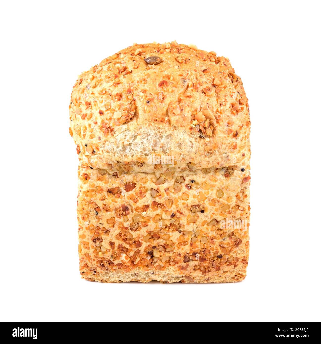 Fresh whole grain bread on white Stock Photo - Alamy