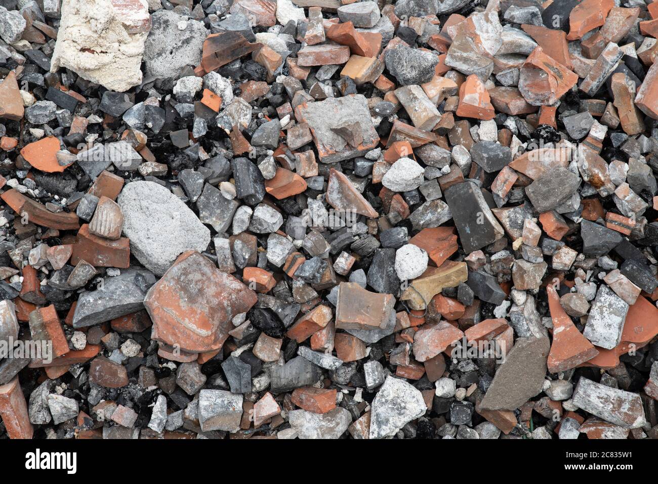 Rubble from the fire at Shuri Castle , Naha City, Okinawa 15 July 2020 ...