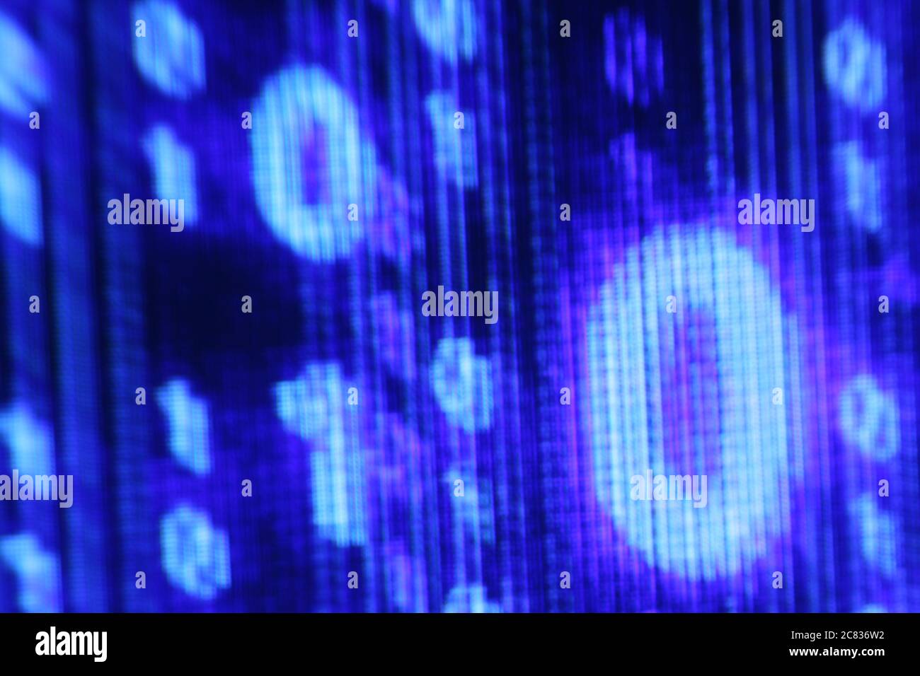 Blurred digital background, numbers on a screen Stock Photo - Alamy