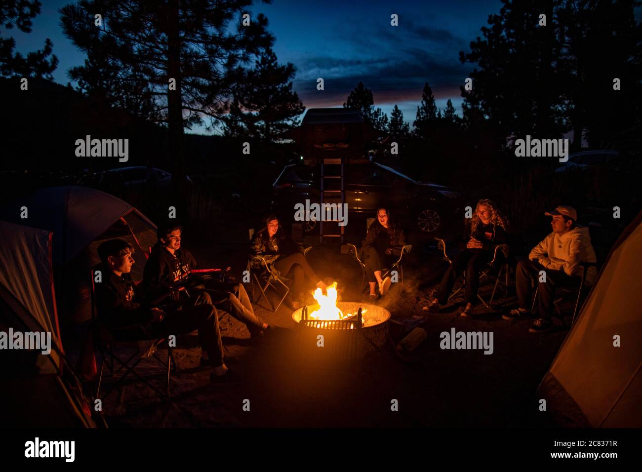 June lake beach campground hi-res stock photography and images - Alamy