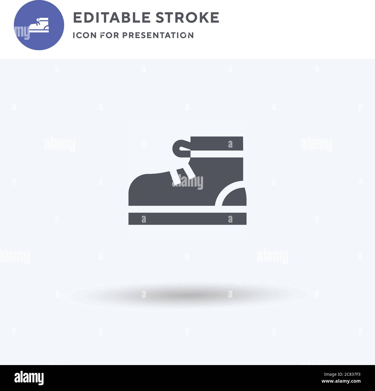 Sport Shoe icon vector, filled flat sign, solid pictogram isolated on ...