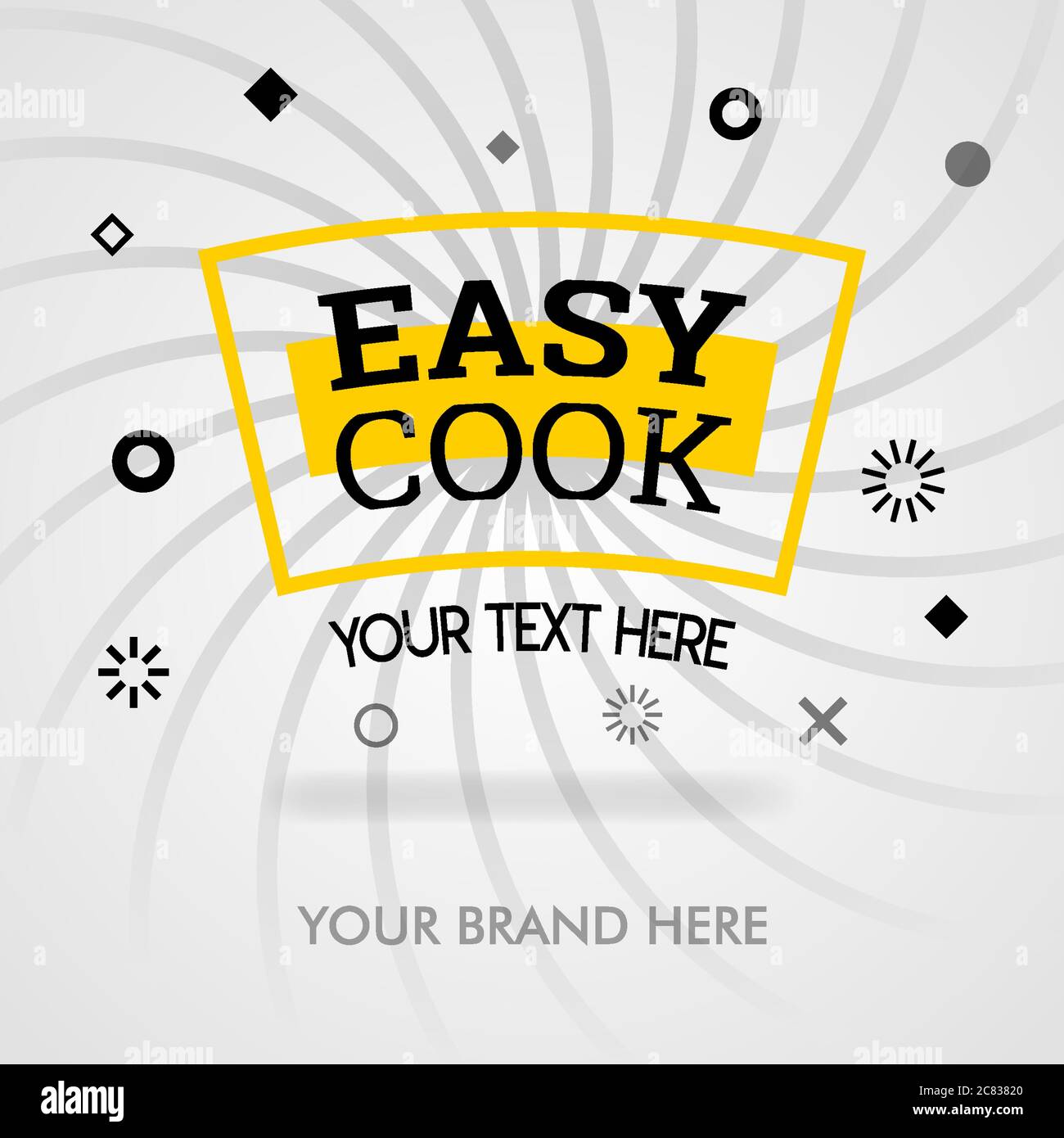 Simple and easy recipe Stock Vector Images - Alamy