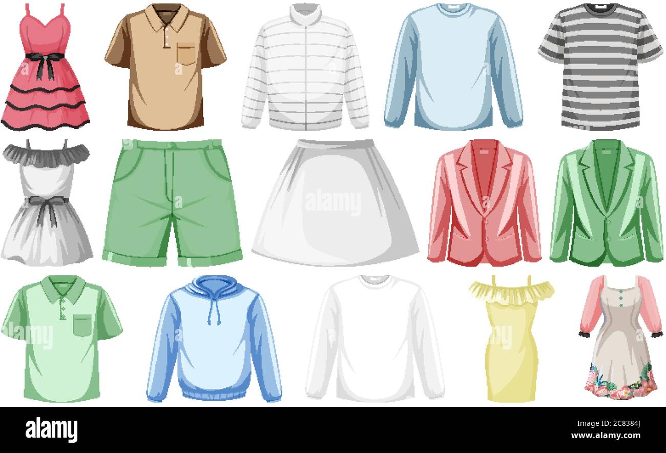 Set of costume objects illustration Stock Vector Image & Art - Alamy