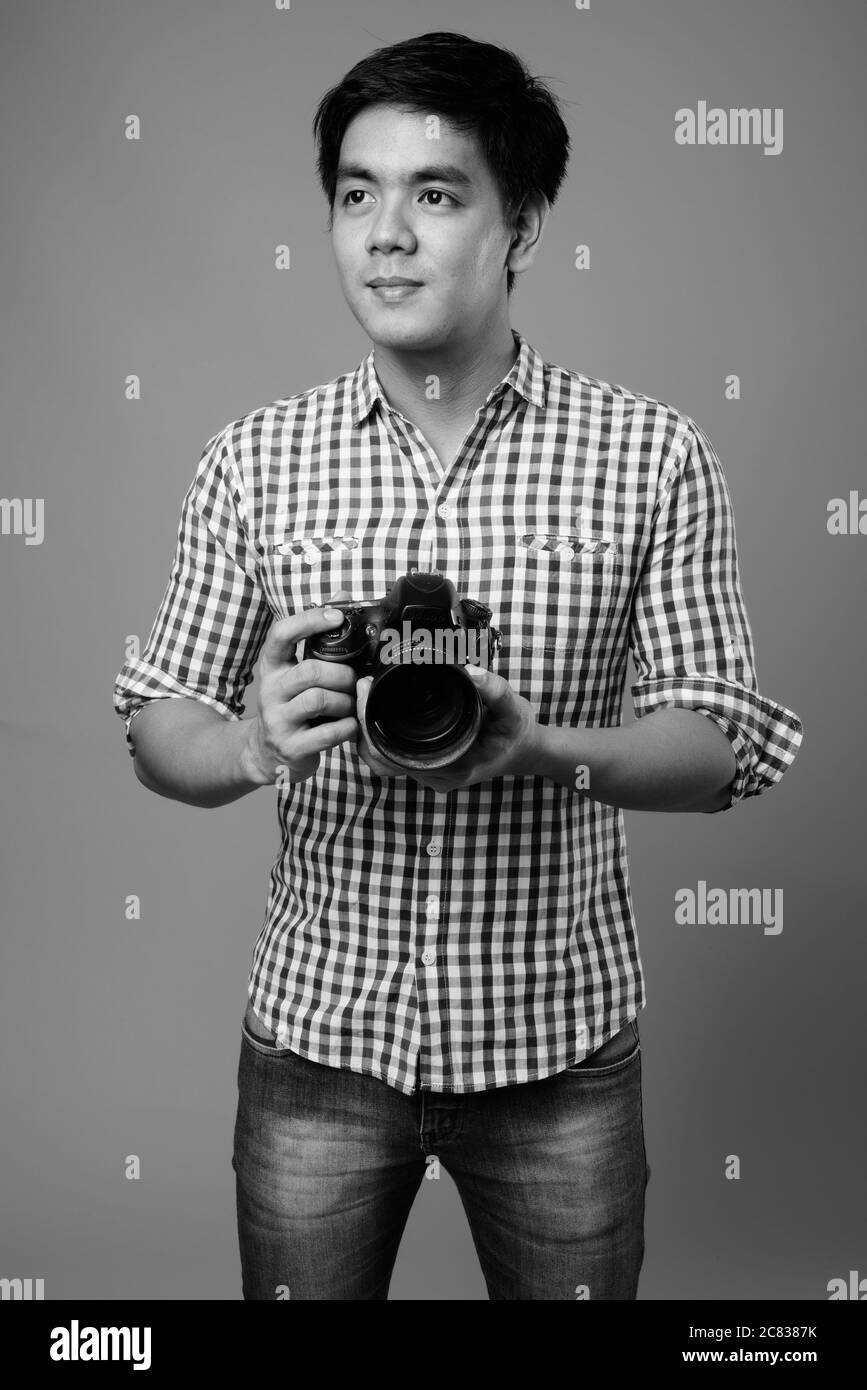 Filipino male shirt Black and White Stock Photos & Images - Alamy