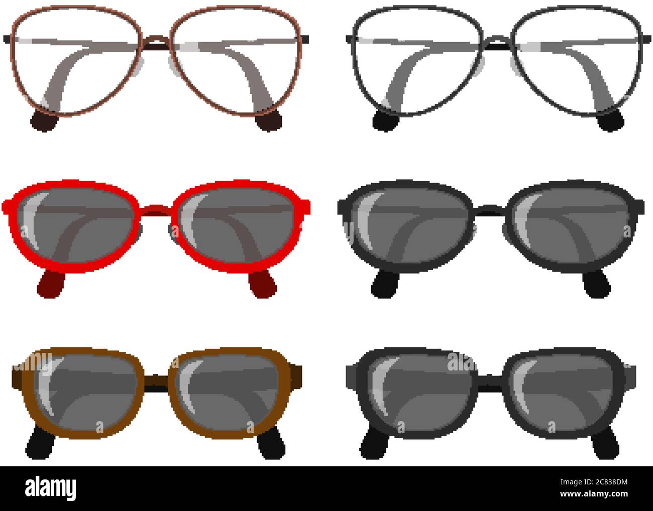 Set of eye glasses illustration Stock Vector Image & Art - Alamy