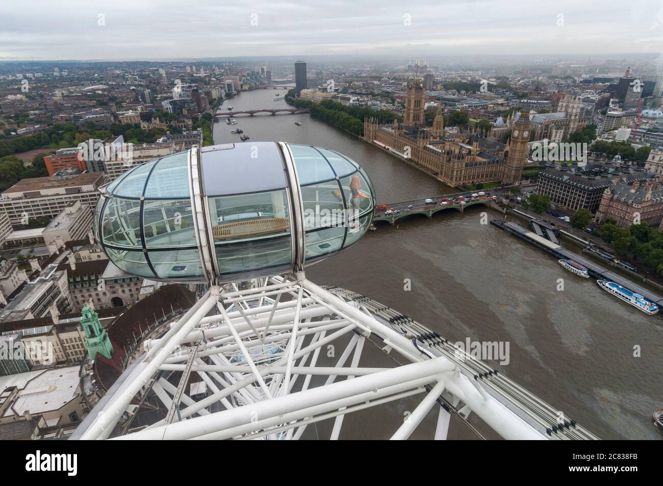 View from pod on the london eye hi-res stock photography and images - Alamy