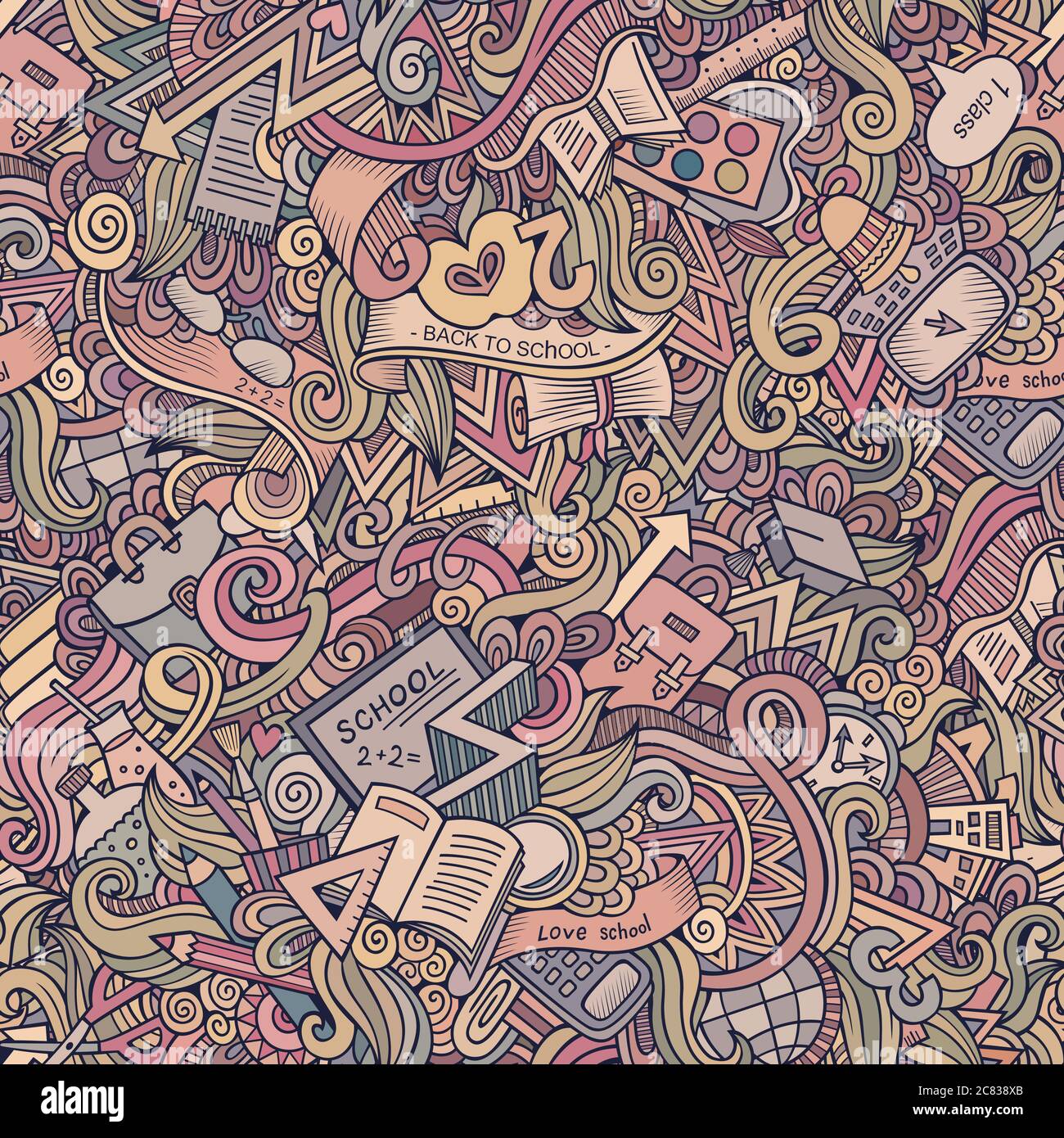school seamless pattern Stock Vector Image & Art - Alamy