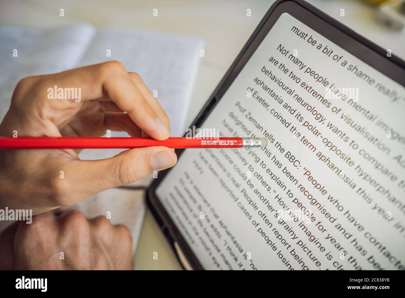 Ielts reading test hi-res stock photography and images - Alamy