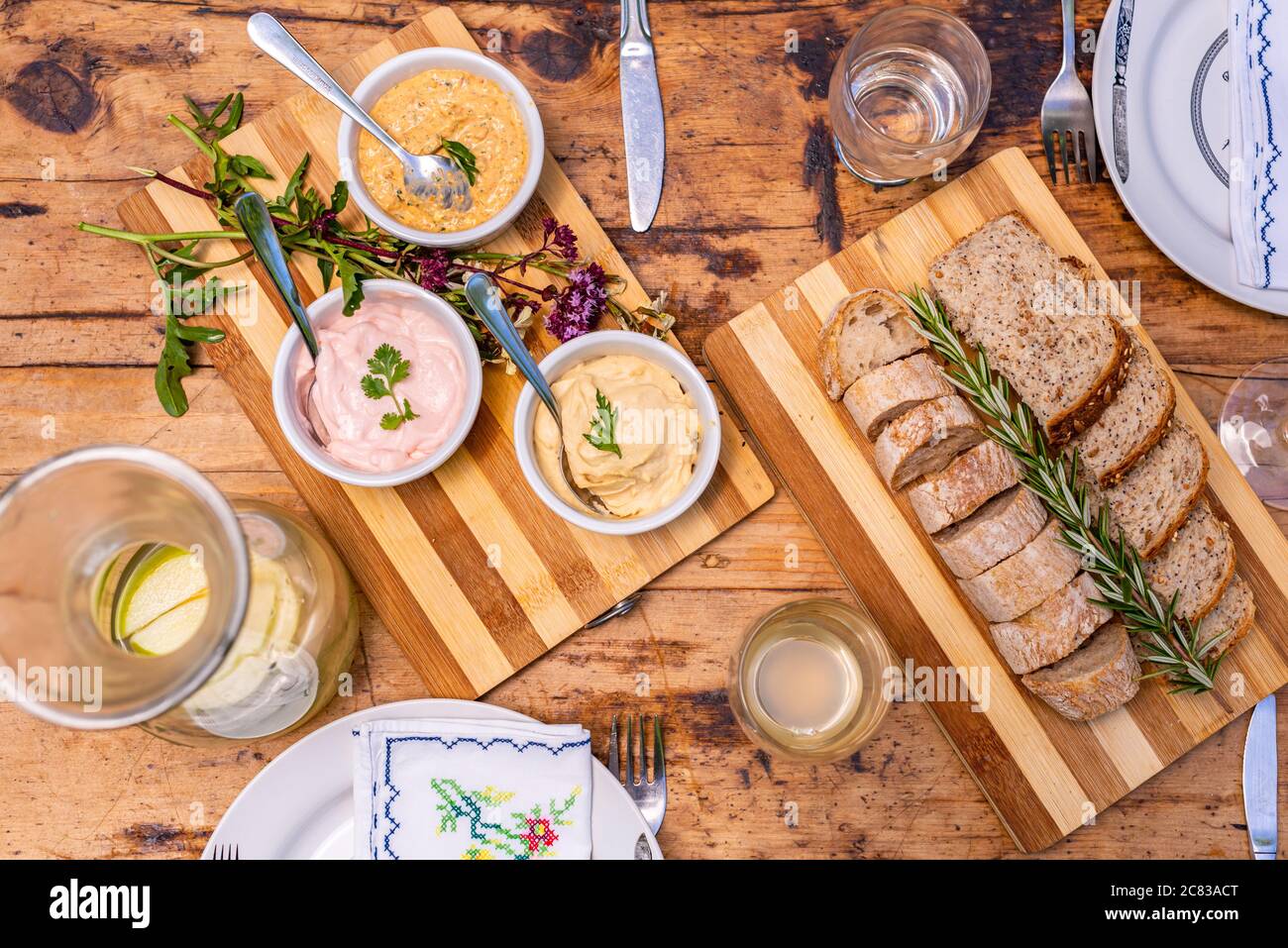 Outdoor Meze Lunch Stock Photo - Alamy