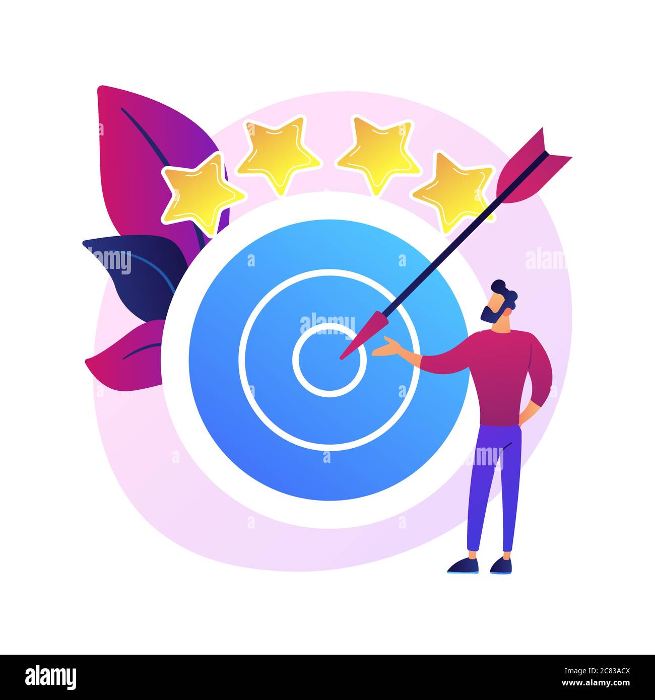 Targeted marketing vector concept metaphor Stock Vector Image & Art - Alamy
