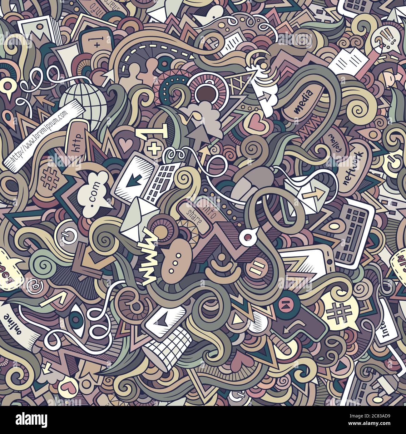 Wi fi pattern cartoon hi-res stock photography and images - Alamy