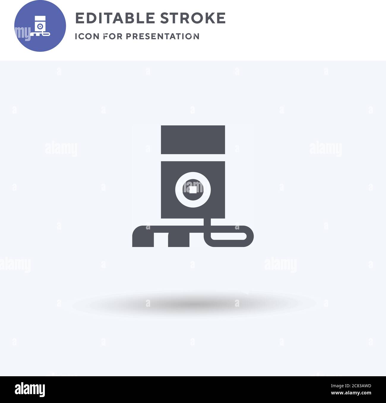 Mp Player icon vector, filled flat sign, solid pictogram isolated on ...
