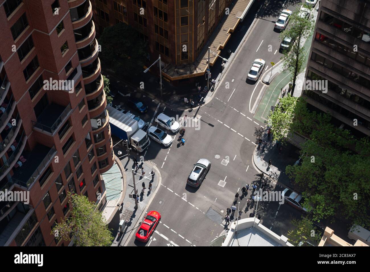 26.09.2019, Sydney, New South Wales, Australia - View from above of a ...
