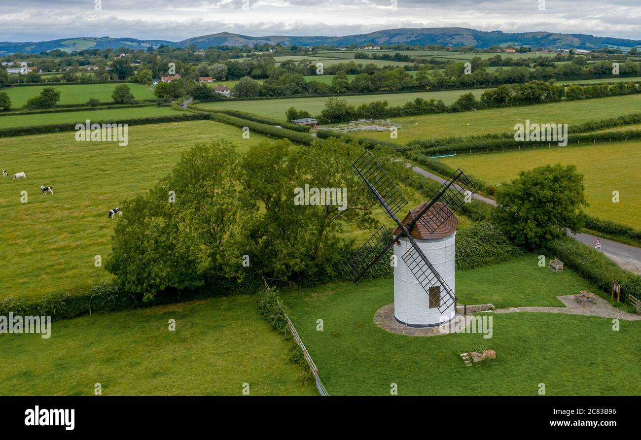 Somerset windmill hill hi-res stock photography and images - Alamy