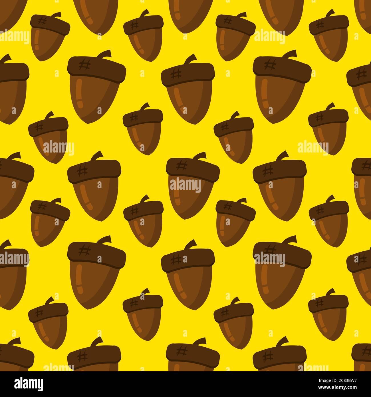 acorn seamless pattern vector illustration background Stock Vector ...