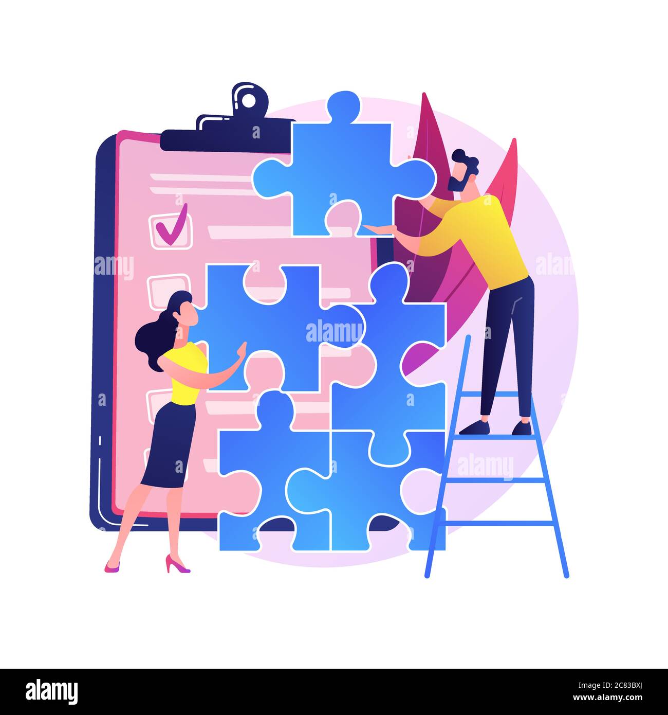 Management team building Stock Vector Images - Alamy