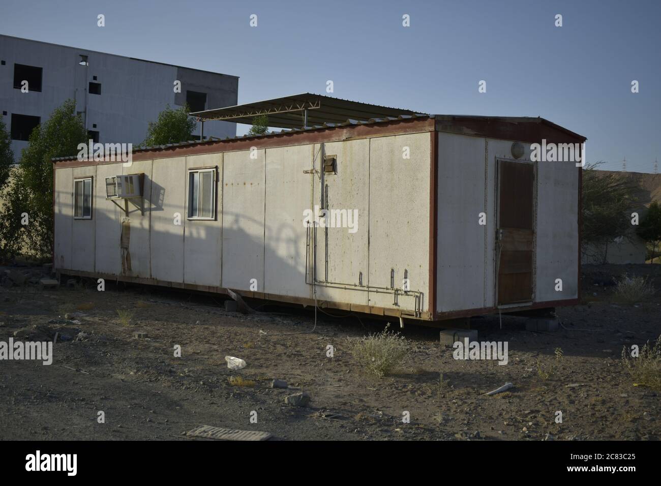 Labour camps : Muscat, Oman - 17-07-2020. cabin houses for labours ...