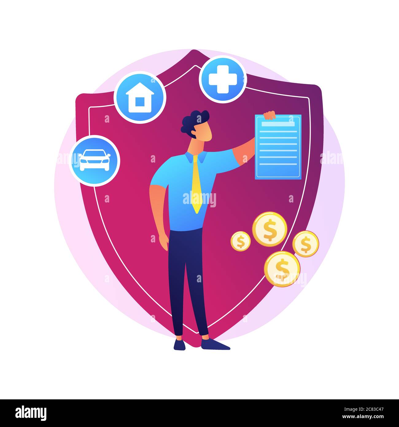 Insurance risk vector concept metaphor Stock Vector Image & Art - Alamy