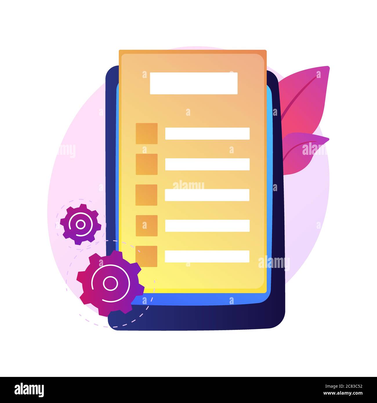 Online document form vector concept metaphor Stock Vector Image & Art ...