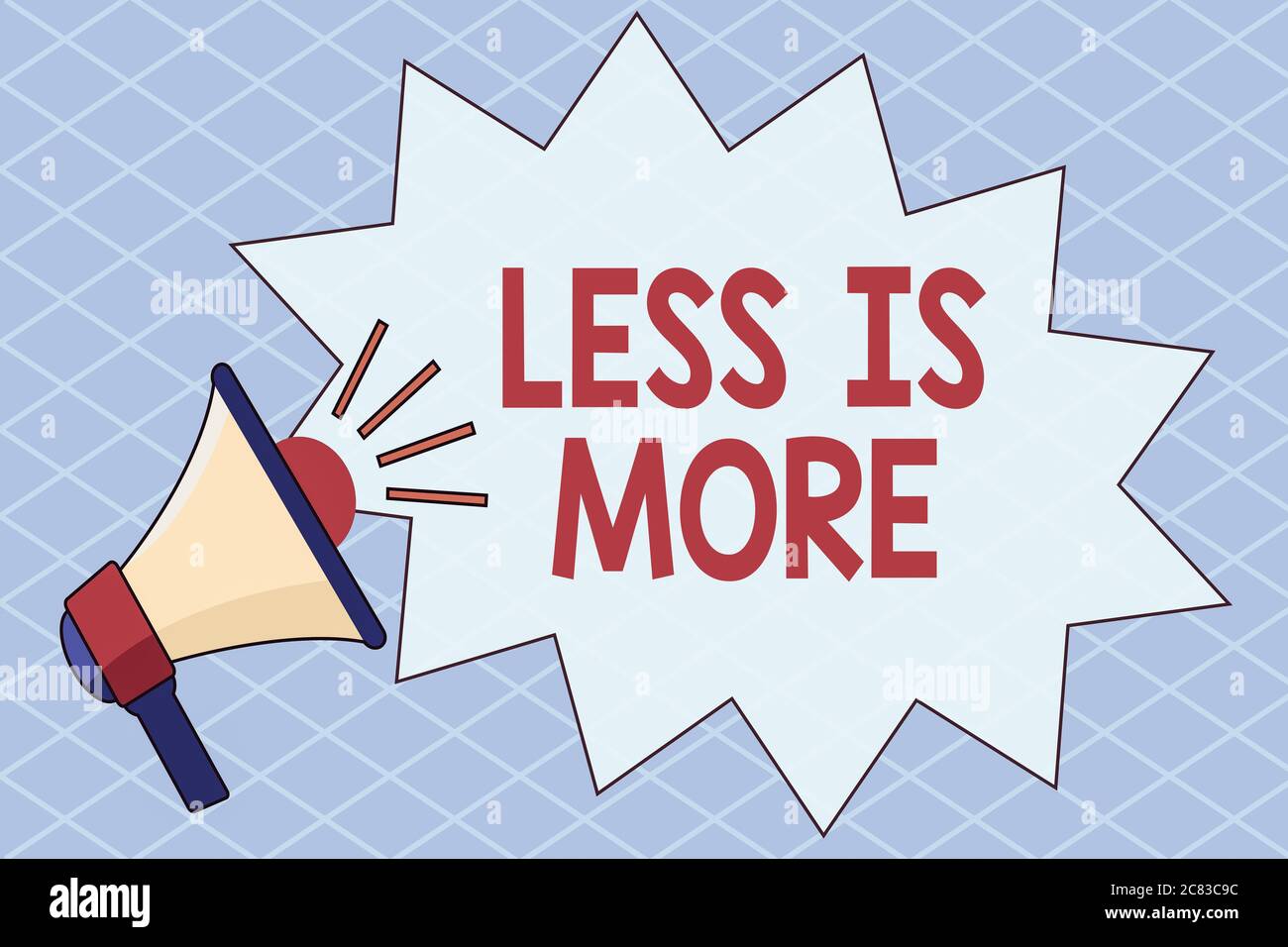 Conceptual hand writing showing Less Is More. Concept meaning used to ...