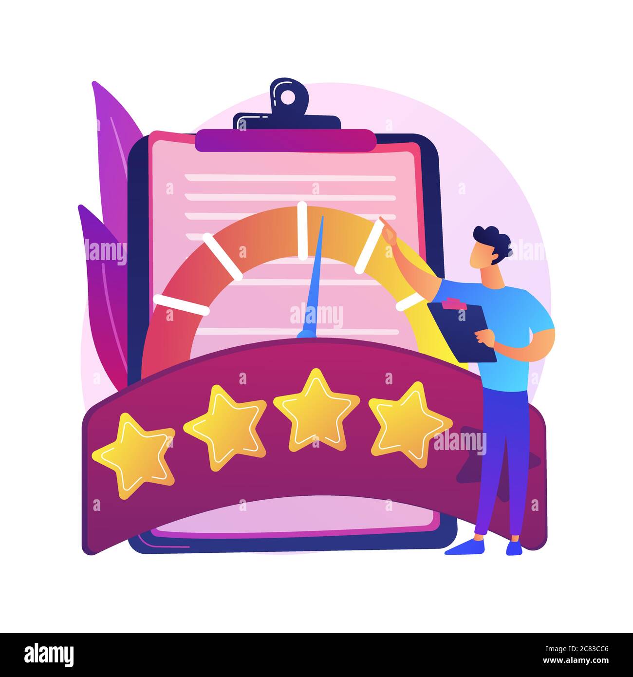 Customer satisfaction meter star Cut Out Stock Images & Pictures - Alamy
