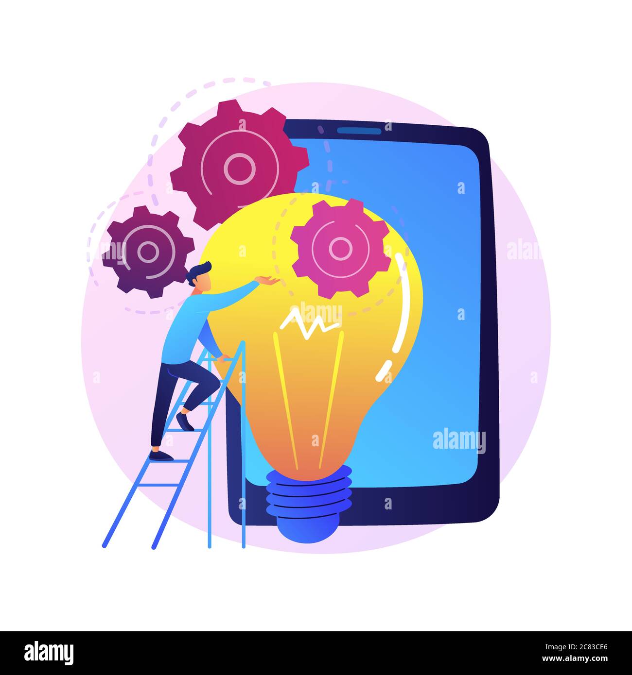 Idea management vector concept metaphor Stock Vector Image & Art - Alamy