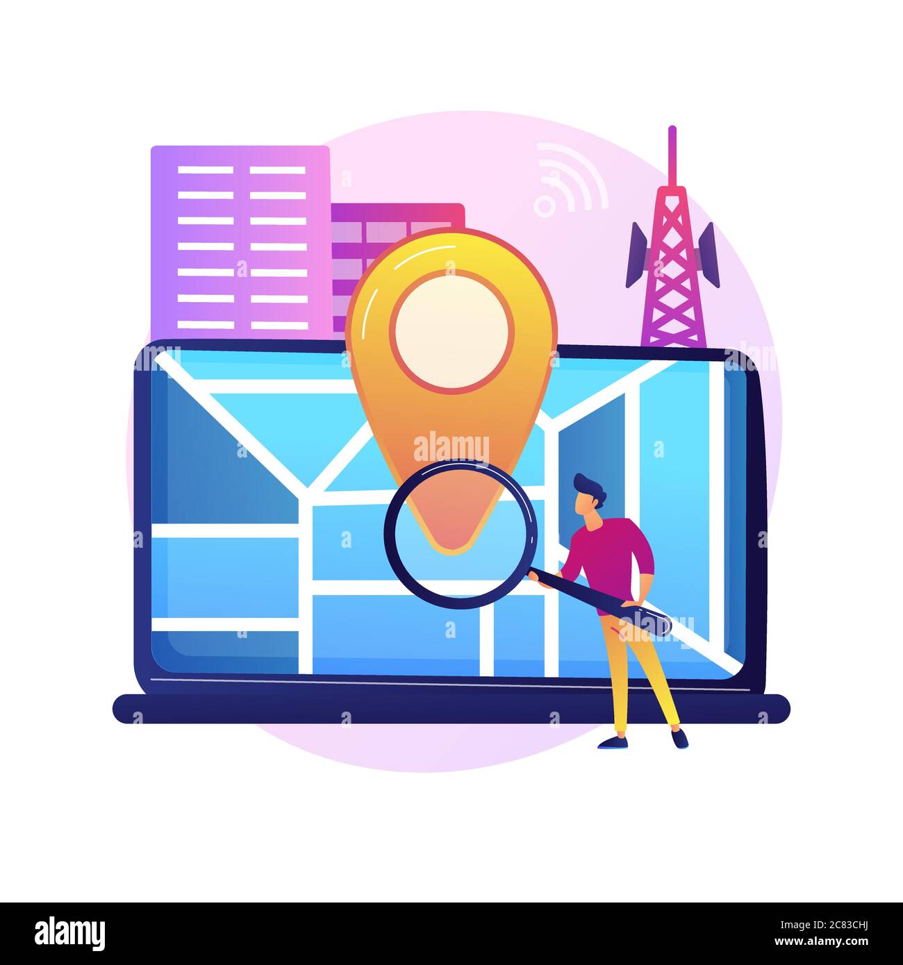 Location based advertisement vector concept metaphor Stock Vector Image ...