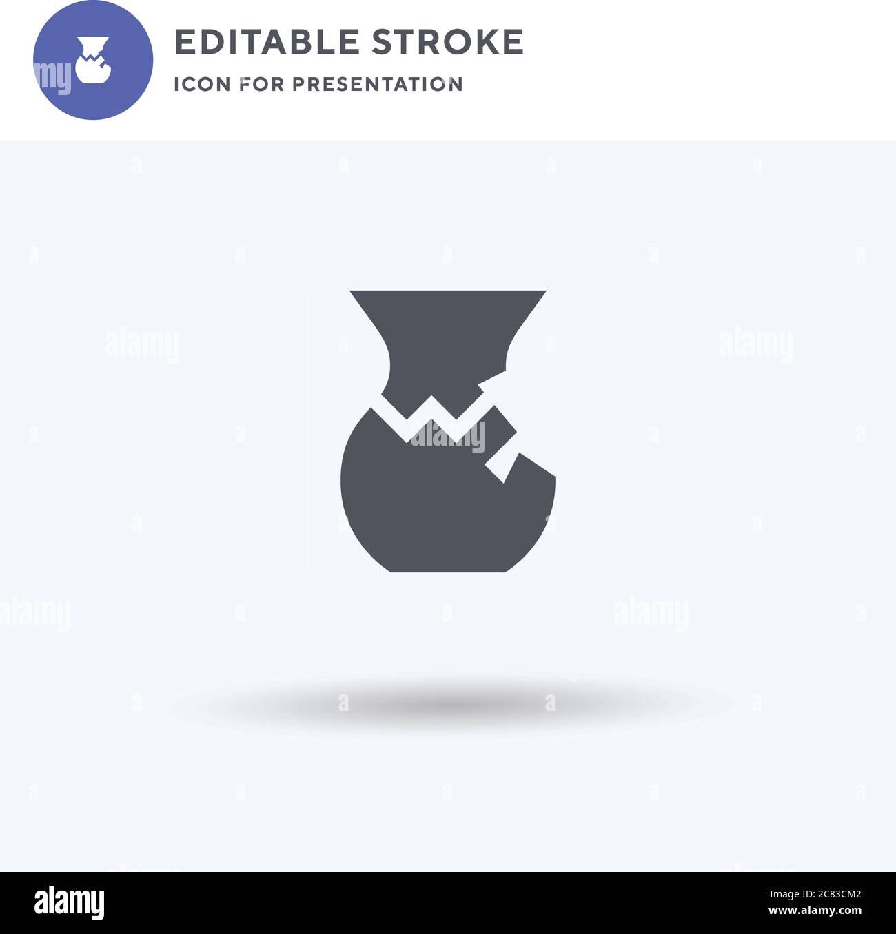 Ceramics icon vector, filled flat sign, solid pictogram isolated on ...