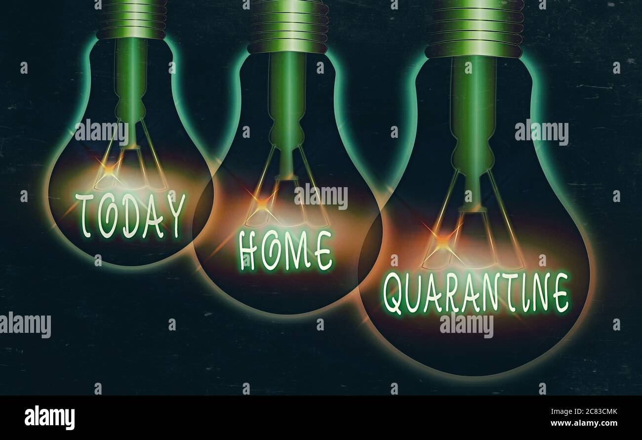 Conceptual hand writing showing Home Quarantine. Concept meaning ...